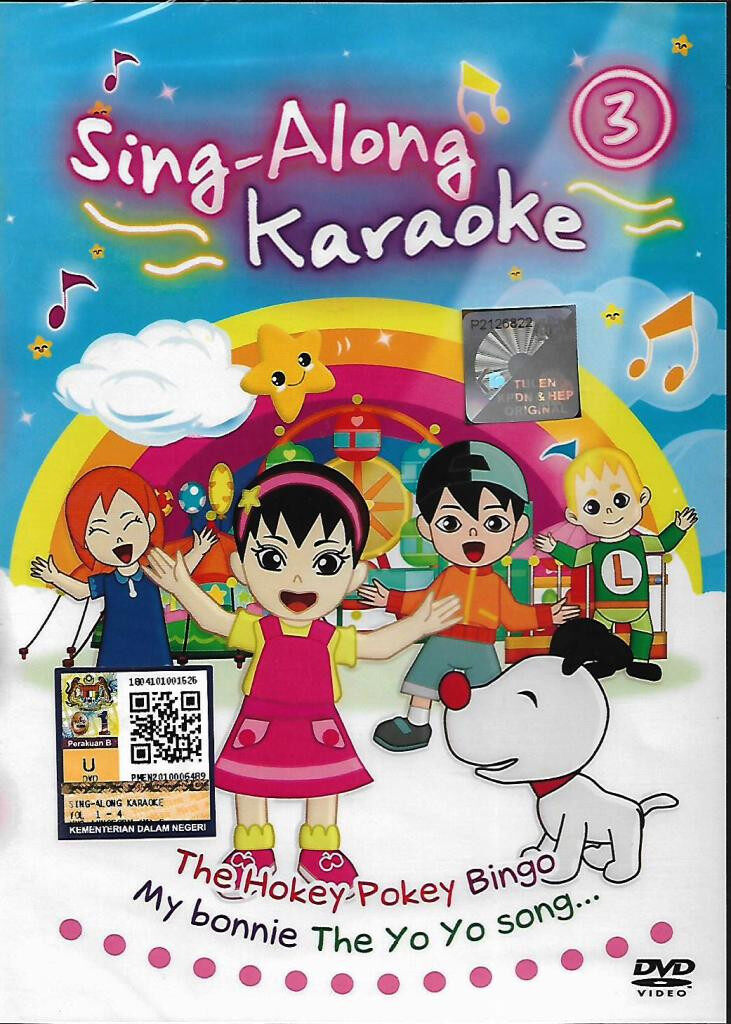 English Children Songs Sing-Along Karaoke Vol.3 DVD You Are My Sunshine ...
