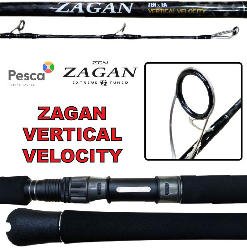 PESCA - ZEN ZAGAN Vertical Velocity Fishing Rod 5'7 Feet PE4 Zagan ...