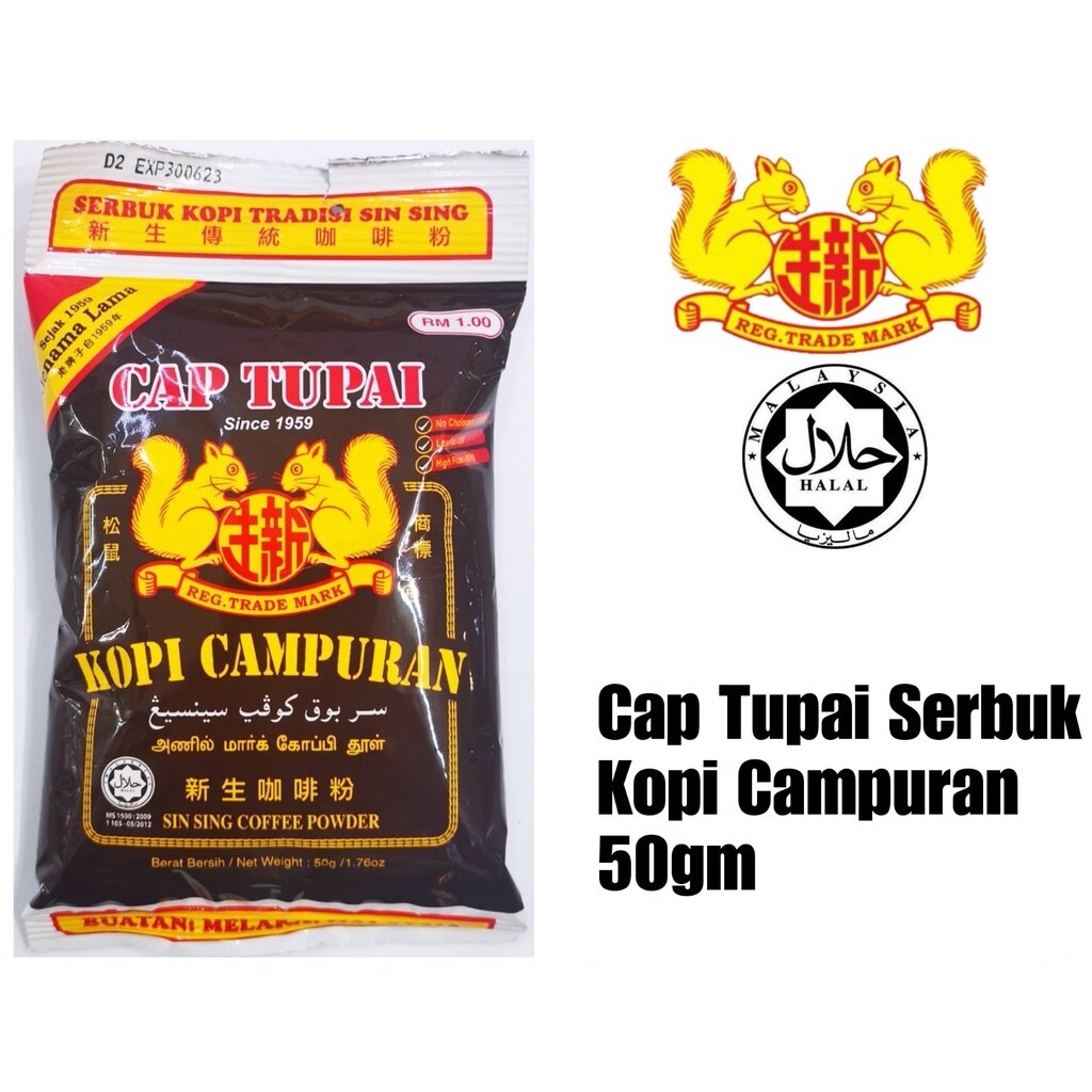 YMART Cap Tupai Serbuk Kopi Campuran Sin Sing Coffee Powder 240gm 110gm ...