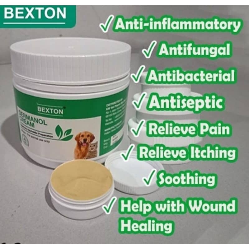 Bexton Dermanol Herbal Skin Cream 250g / Krim Luka Kurap Fungus (Dog ...