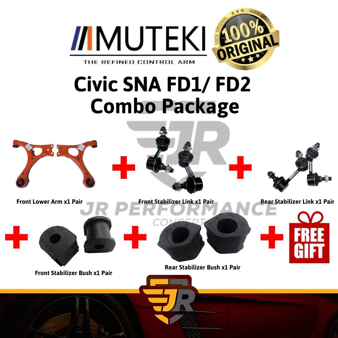 Muteki Lower Arm / Stabilizer Link / Stabilizer Bush Muteki Civic FD ...