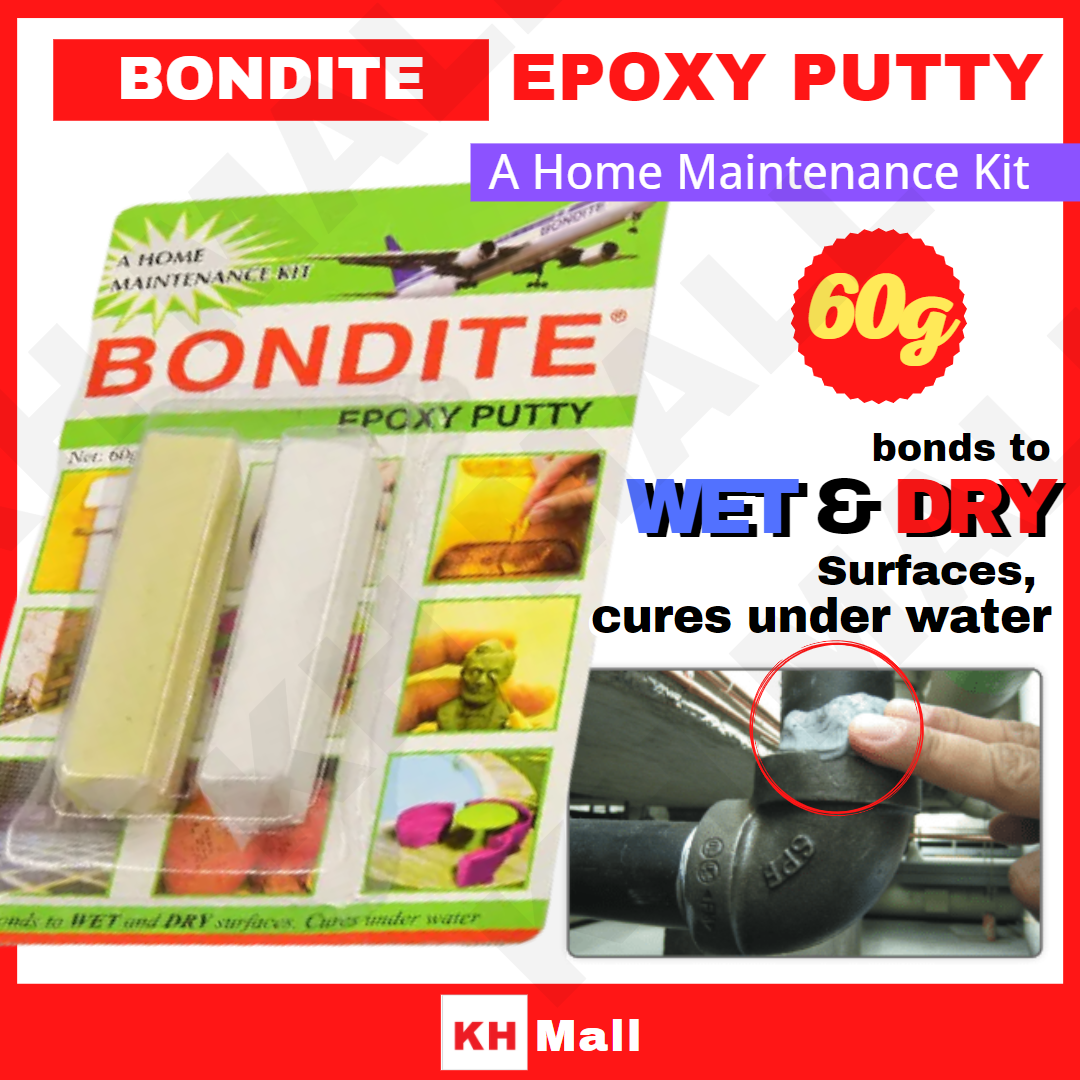 BONDITE Epoxy Putty Glue//Adhesive (60gm) | YOUR IDEAL HOME MAINTENANCE ...