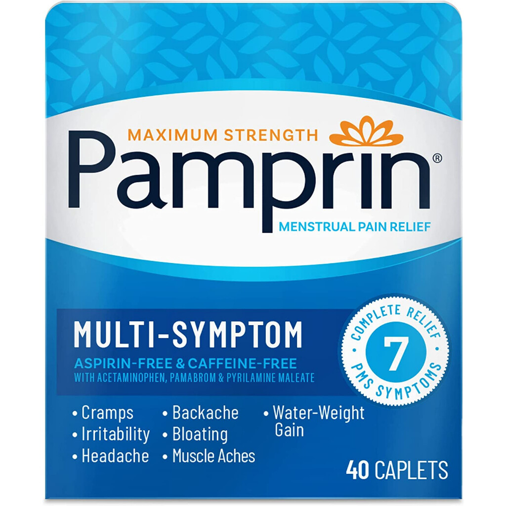 Pamprin Multi-Symptom Formula, with Acetaminophen, Menstrual Period ...