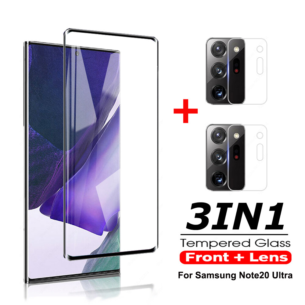 3 in 1 Full Cover Glass For Samsung Galaxy Note 20 Ultra Note20 ...