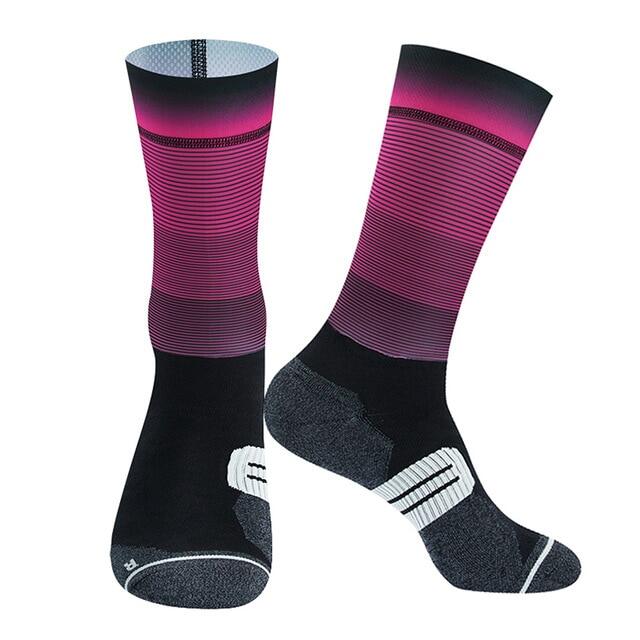Sports Socks Anti Slip Professional Bike Socks Bicycle Compression ...