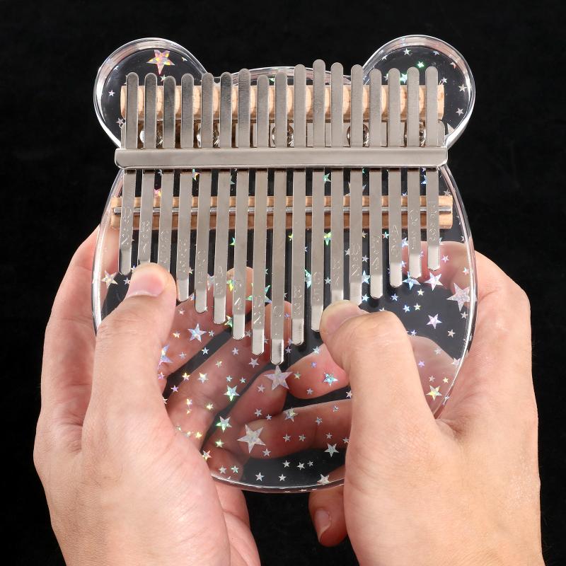 Kimi Kalimba 17 คีย์อะคริลิคเปียโน Thumb Rainbow Kalimba สำหรับผู้ ...