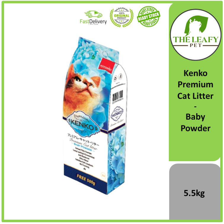 Kenko Premium Cat Litter - Baby Powder / Rose Flowers - 5.5kg | Lazada