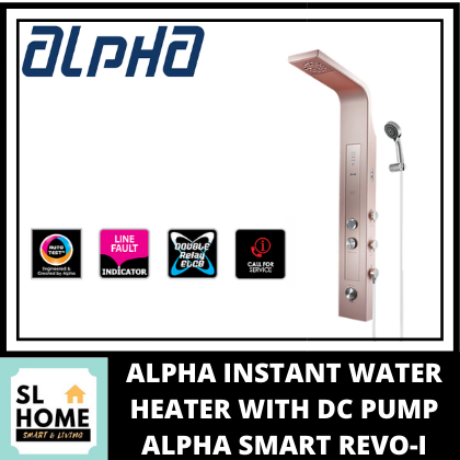 ALPHA SMART REVO-I / REVO-E INSTANT WATER HEATER WITH ECO MODE | Lazada