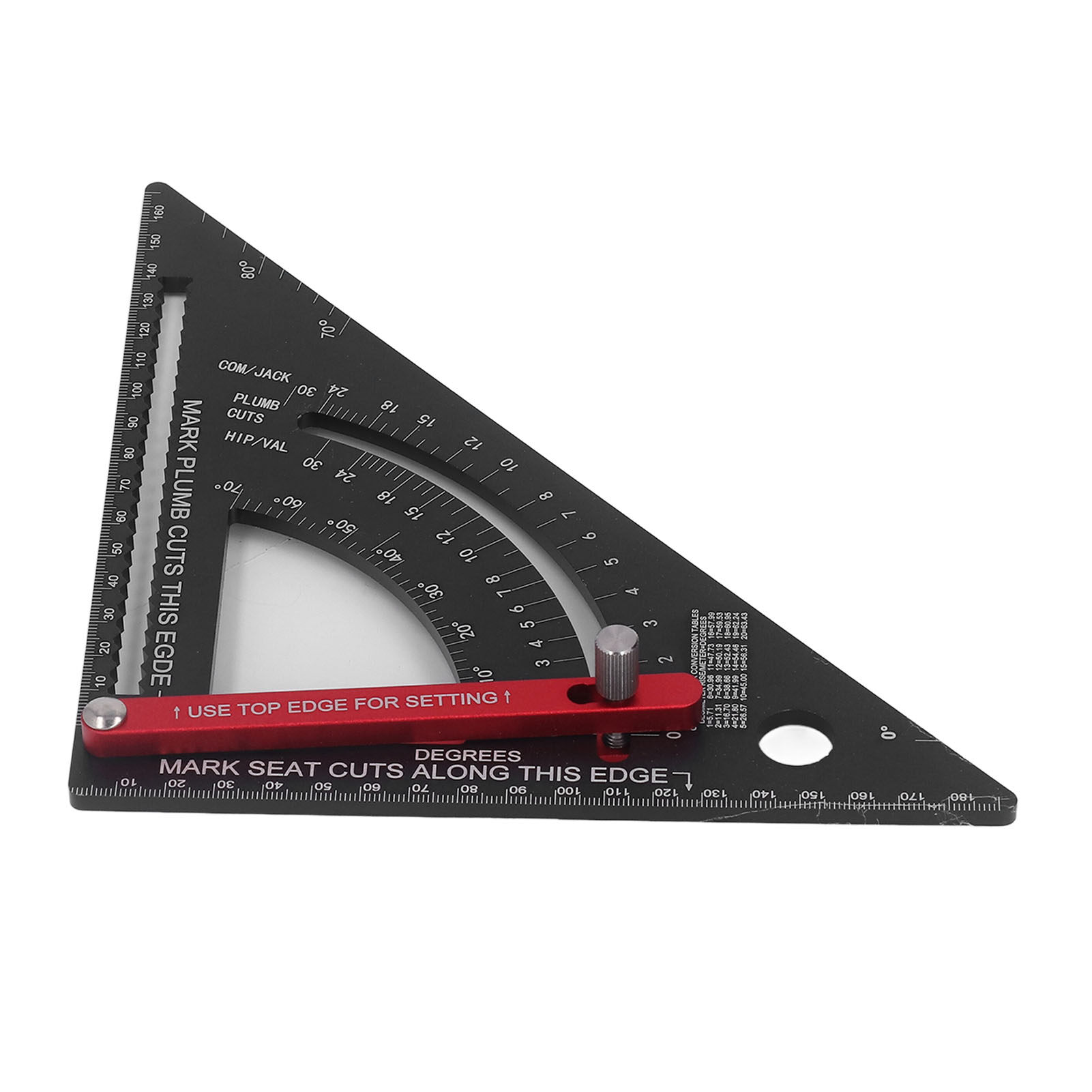 Woodworking Triangle Ruler with Goniometer Adjustable Right Angle ...