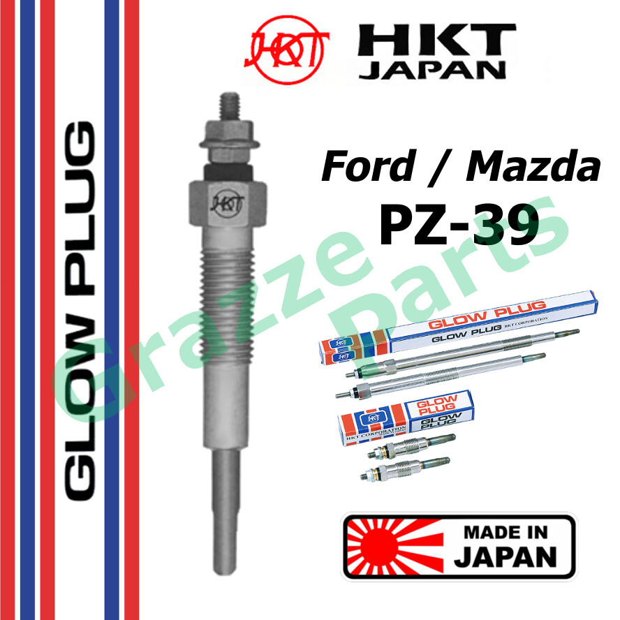 HKT 100% Made In Japan Heater Glow Plug PZ-39 / WL03-18-601 Ford Ranger ...