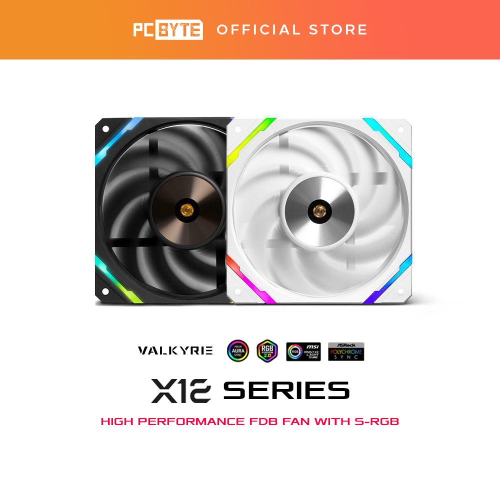 Valkyrie X12 Series RGB 120mm Cooling Fan [X12/X12-R] | Lazada