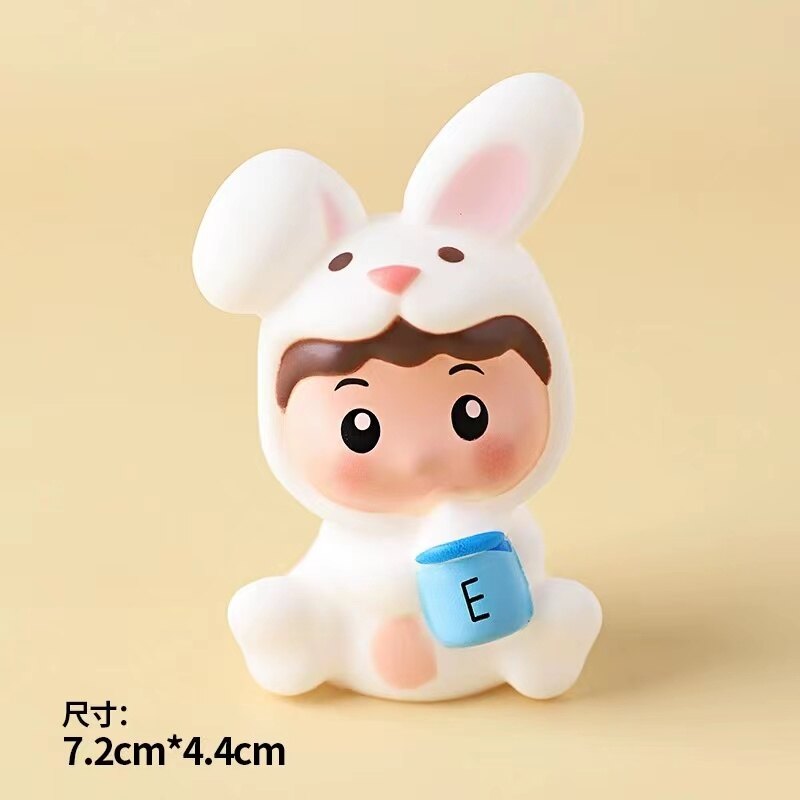 【WAWA】Baby rabbit bunny cake decoration topper 兔宝宝 兔子 蛋糕装饰摆件 | Lazada