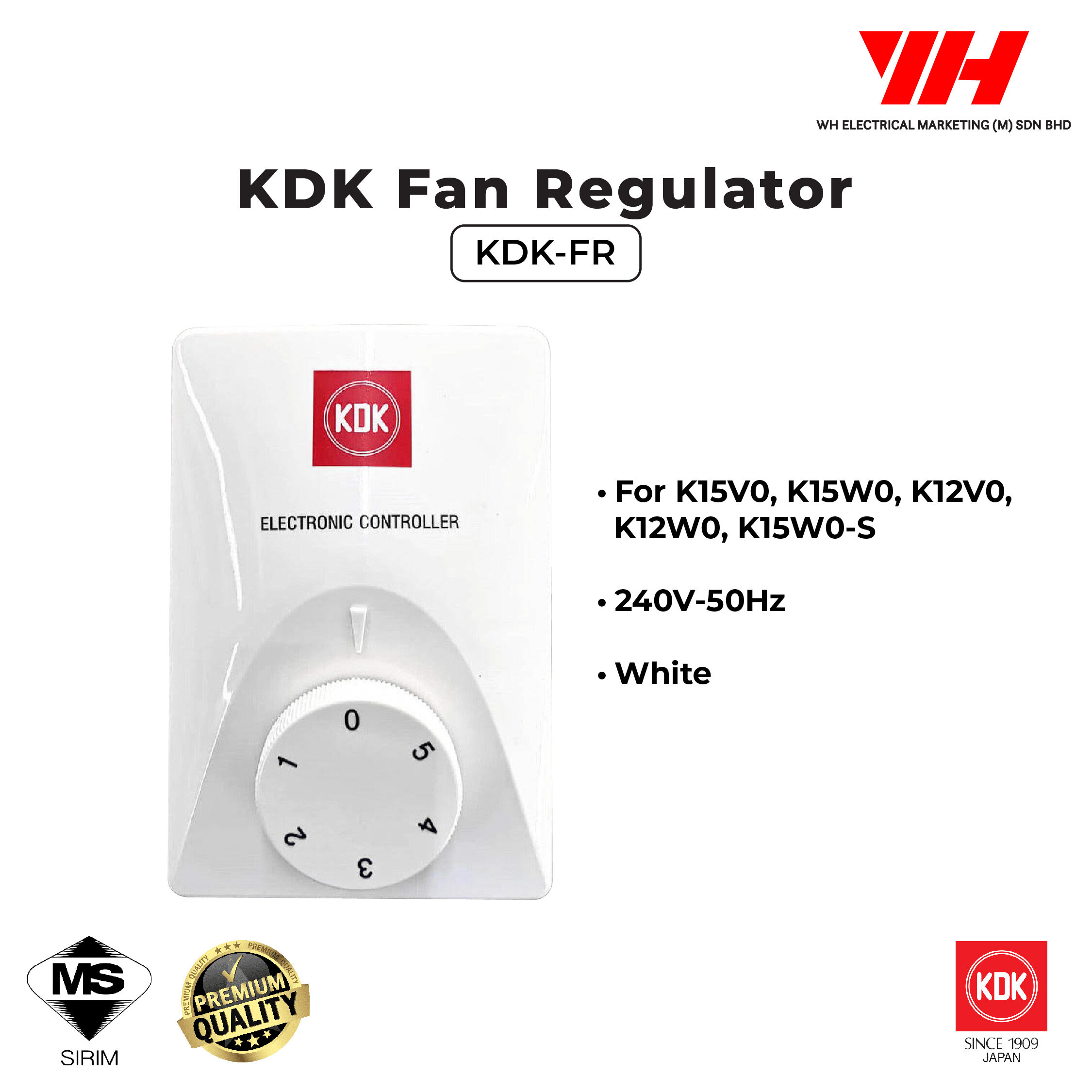 KDK Fan Regulator (ORIGINAL) / Ceiling Fan Regulator Electronic ...