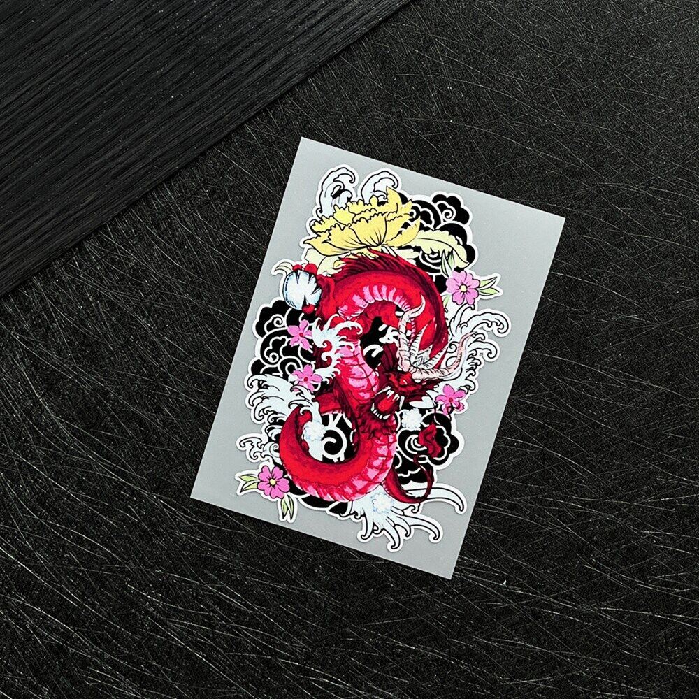 JDM Sticker Dragon Car Sticker Modified Sticker Samurai Helmet Electric ...