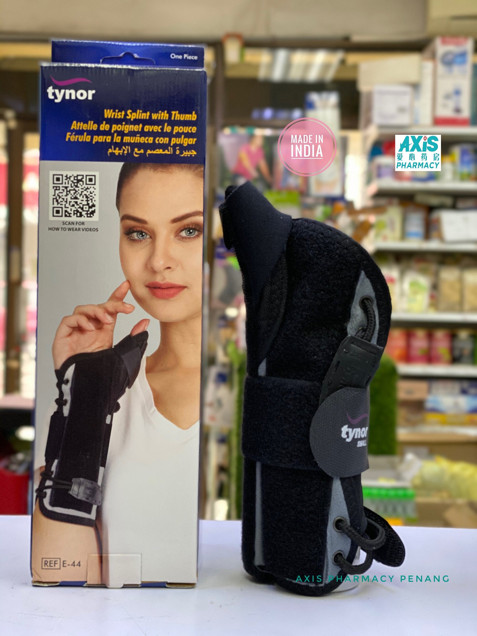 TYNOR WRIST SPLINT WITH THUMB E-44 (ALLAY PAIN & INFLAMMATION) | Lazada