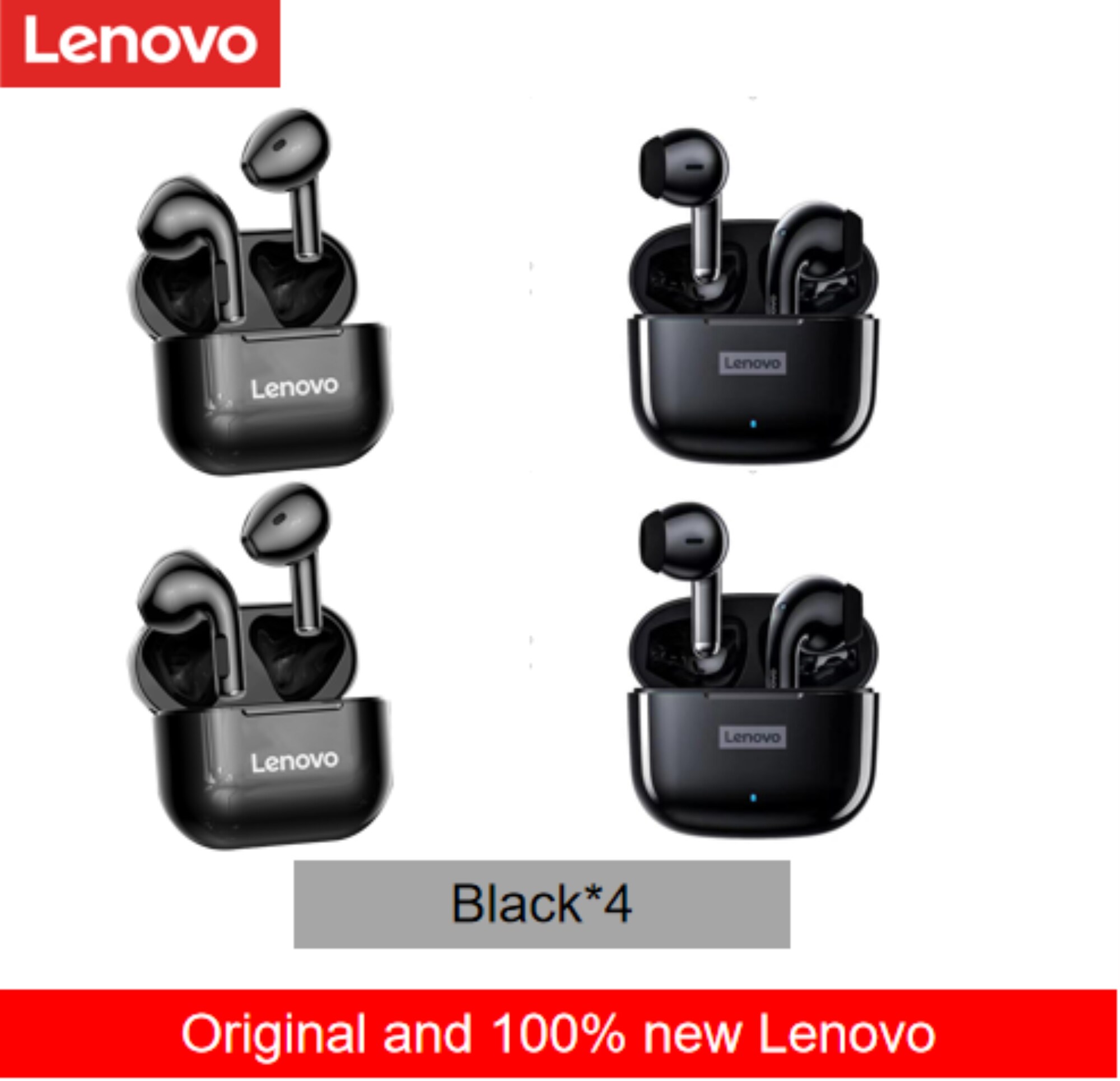 【Airpods 】 Lenovo LP40 LP40 Pro หูฟังบลูทูธหูฟังไร้สายควบคุม Touch หู ...