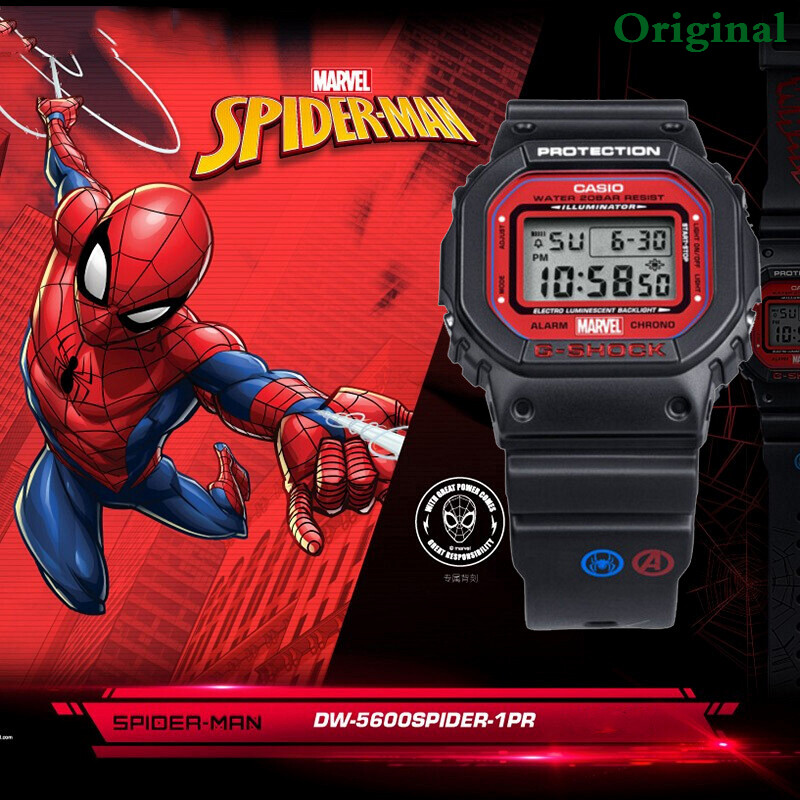 Authentic Original Marvel Edition G Shock SPIDER Men Sport Watch 200M ...