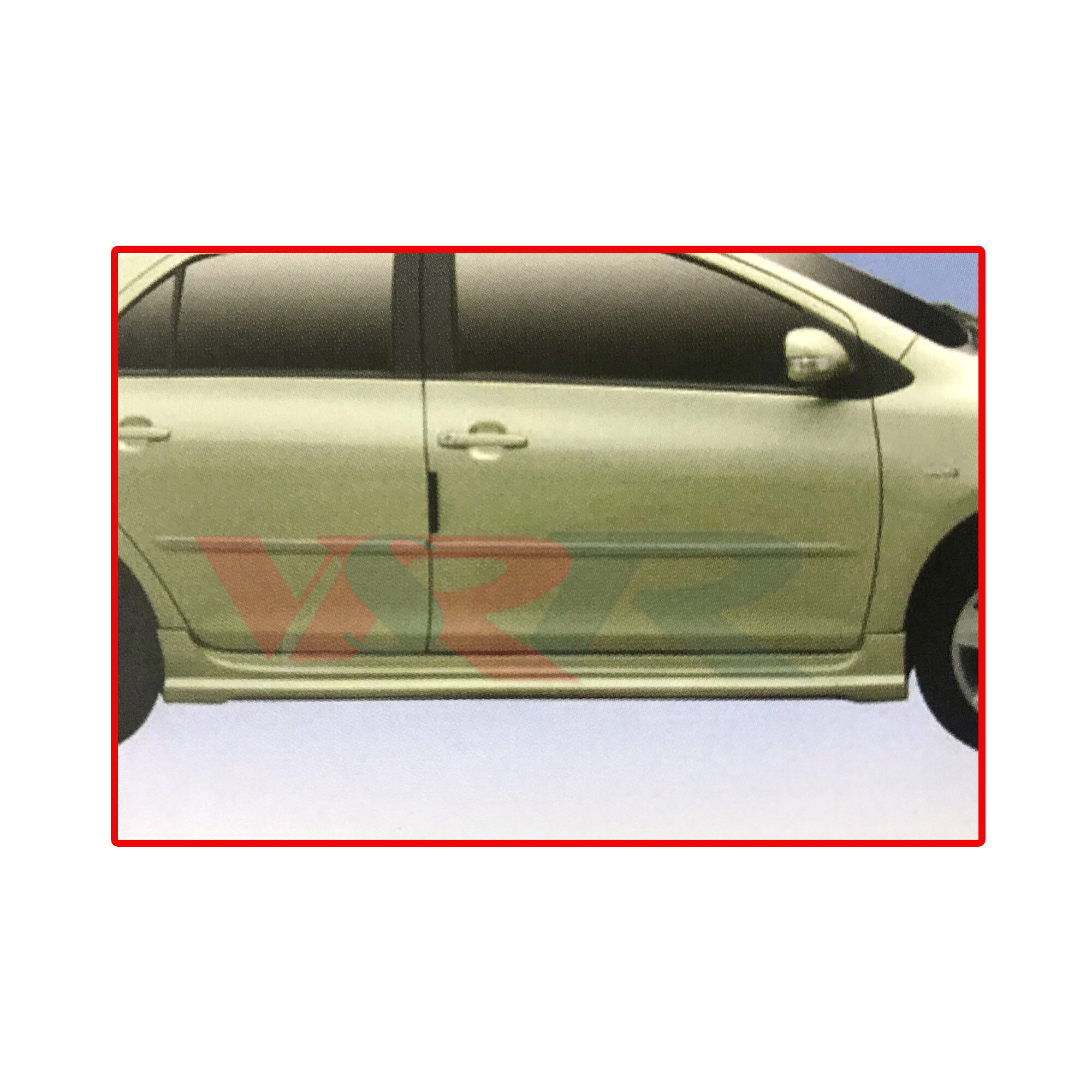 Toyota Vios Second Generation (2008) C-ONE Style Side Skirt Door Under ...
