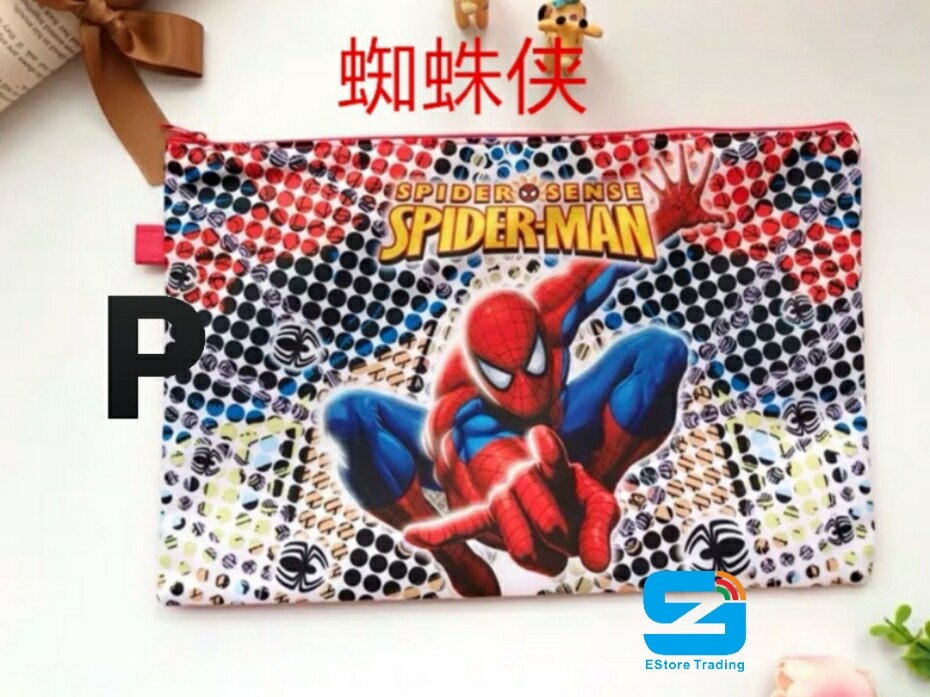 🔥 Cute Cartoon A4 Zipper File Bag Stationery Gift Present for Student ...