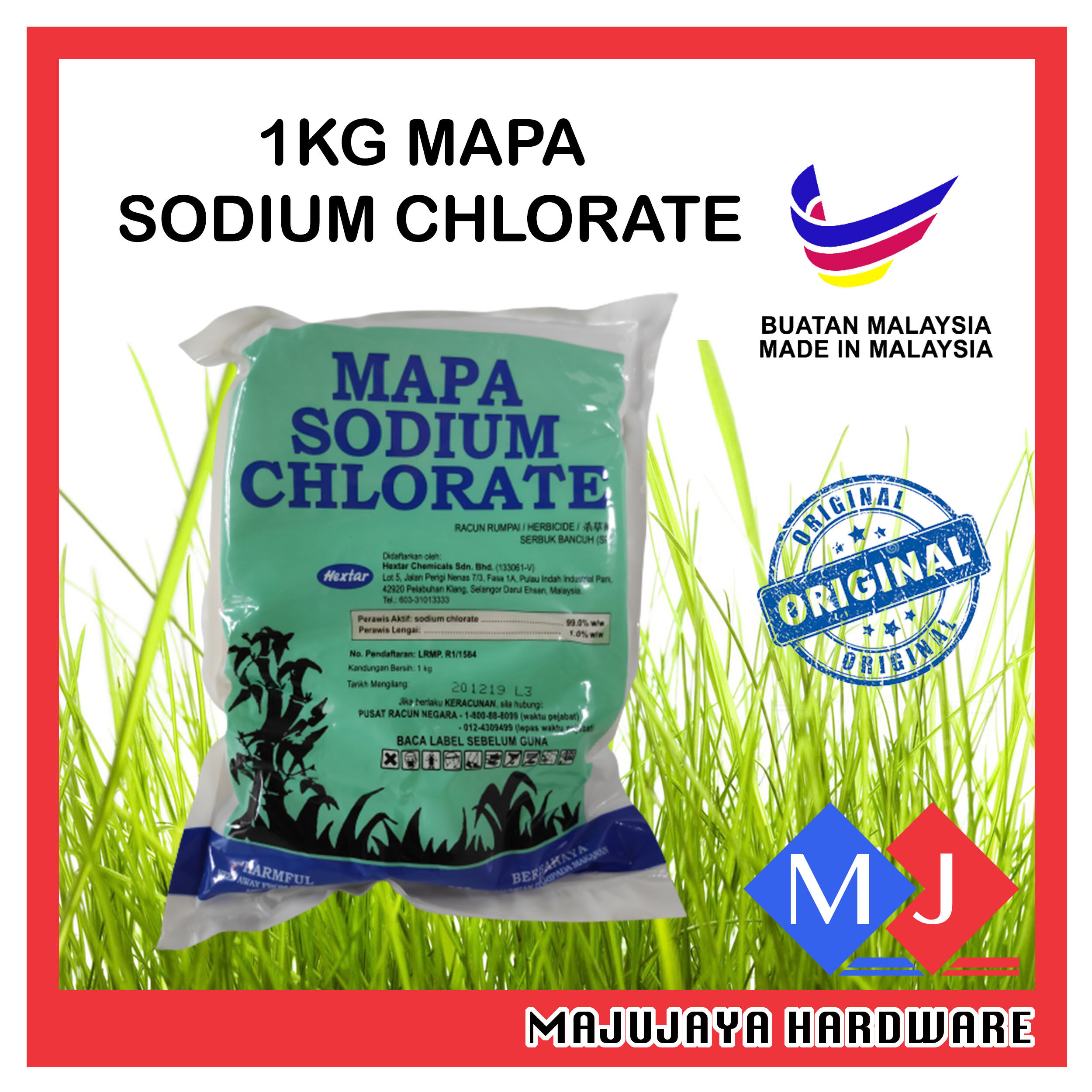 MAPA Sodium Chlorate 99% Herbicide Mixture Garam Campuran Mapa Sodium ...