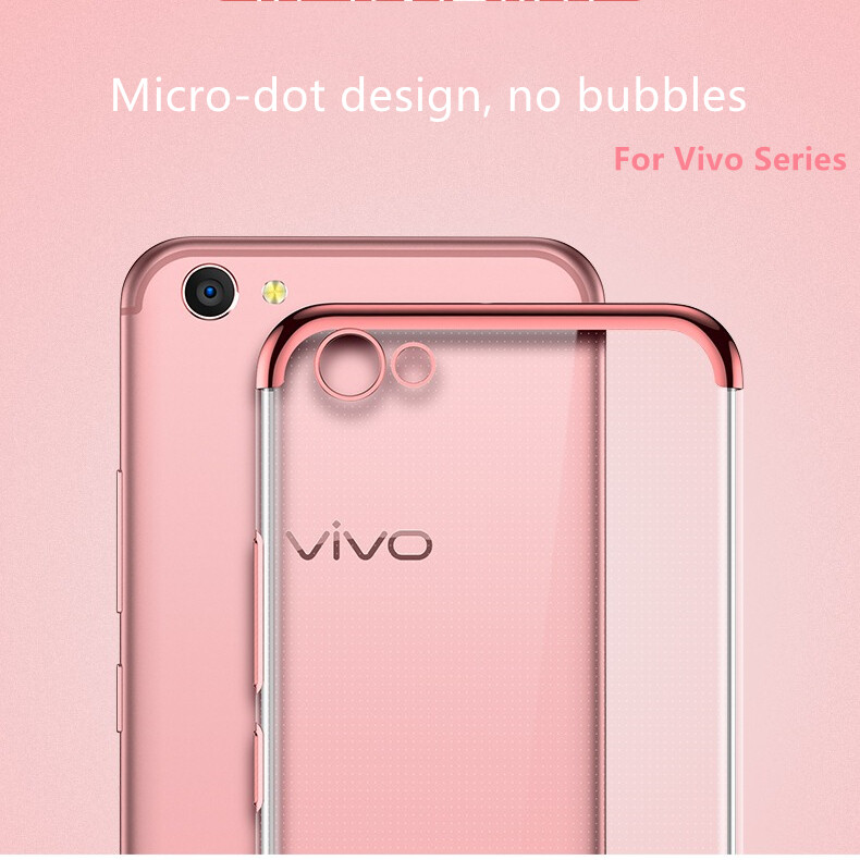 สำหรับ Vivo Y81 1808 1803 V1732ทีพียูอ่อนและยืดหยุ่นเคสเยลลี่คริสตัลใส ...
