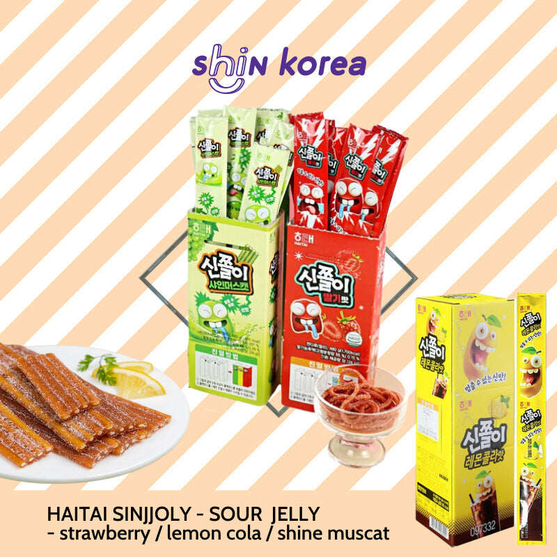 SHIN·KOREA Haitai Sinjolly - Sour Jelly ( Strawberry / Lemon Cola ...