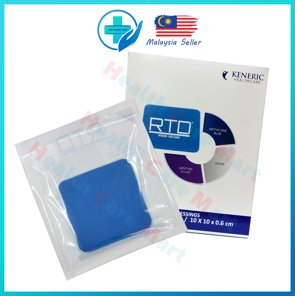 [1 PCS] Keneric RTD Wound Dressing 10cm x 10cm x 0.6cm(1keping) | Lazada