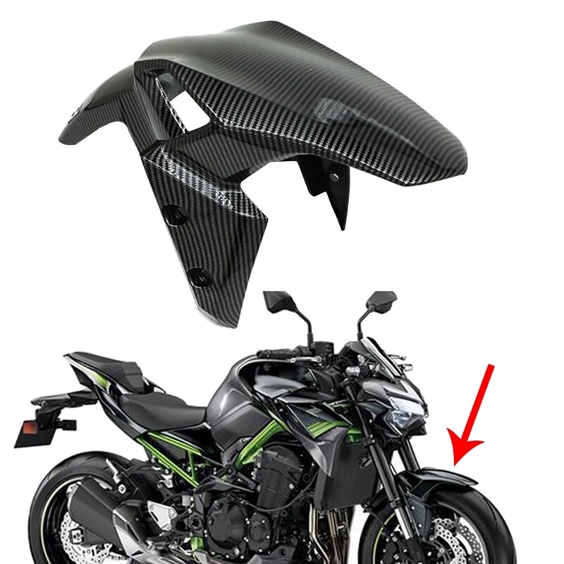 Motorcycle Carbon Fiber Front Tire Fender Mudguard Splash Guard Cover ...