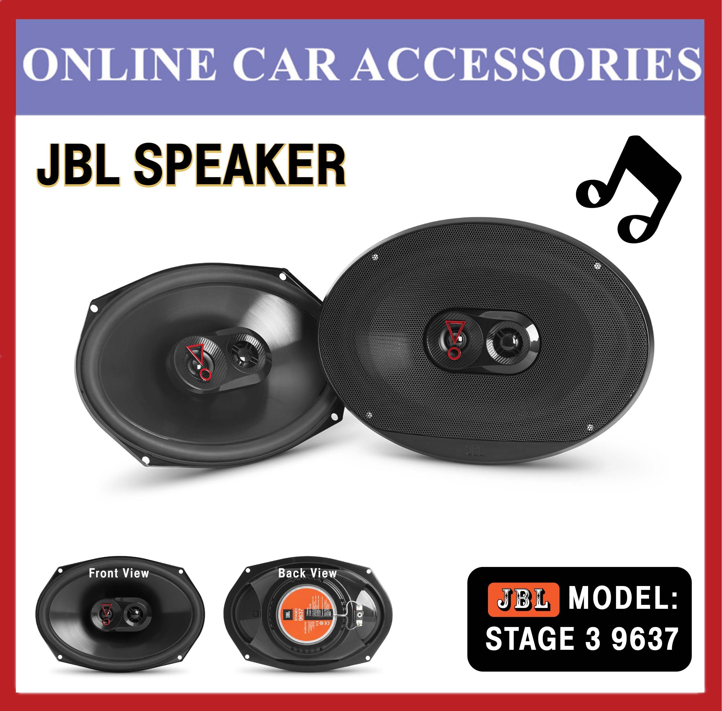 JBL STAGE3 9637 6 X 9 3-WAY SPEAKER | Lazada