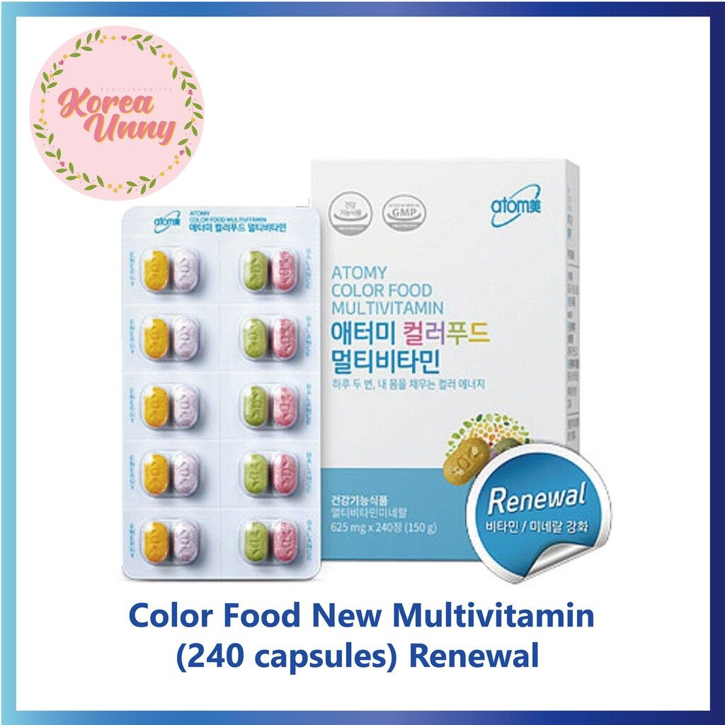 ATOMY Color Food New Multivitamin (240 capsules) / Koreaunny / 100% ...