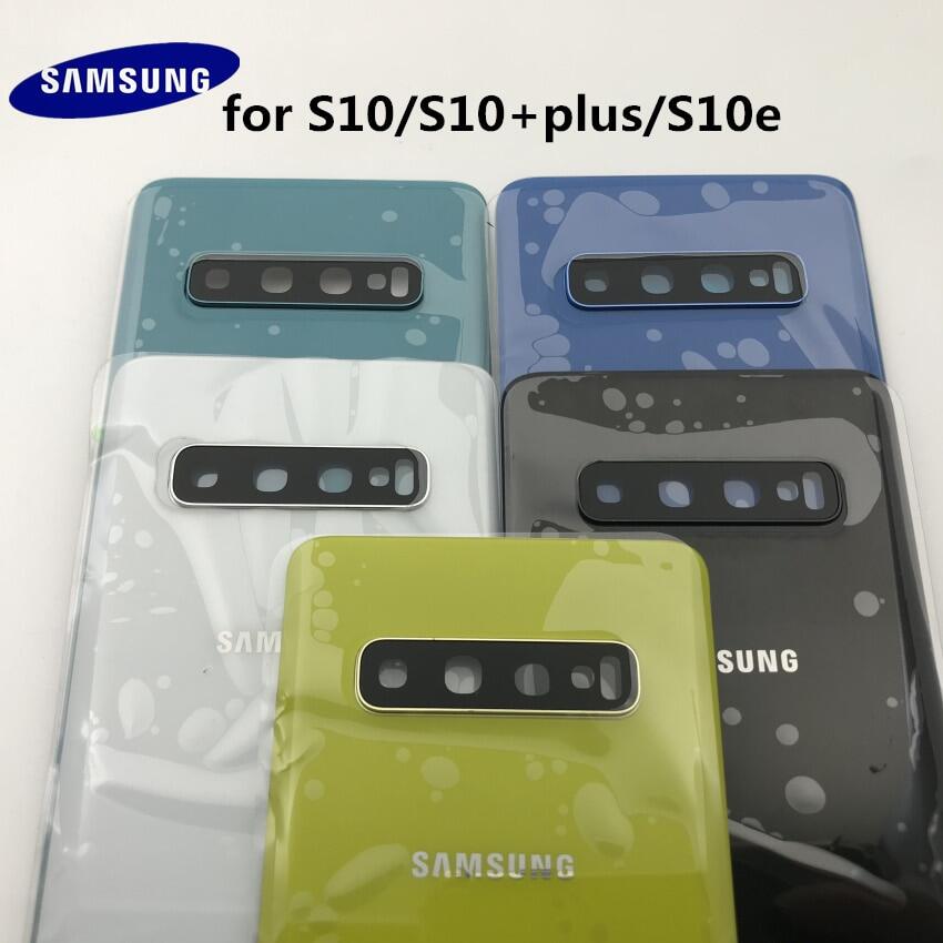 ของแท้เหมาะสำหรับ Samsung Galaxy S10 + Plus G970 G975 S10e G973ฝาหลัง ...