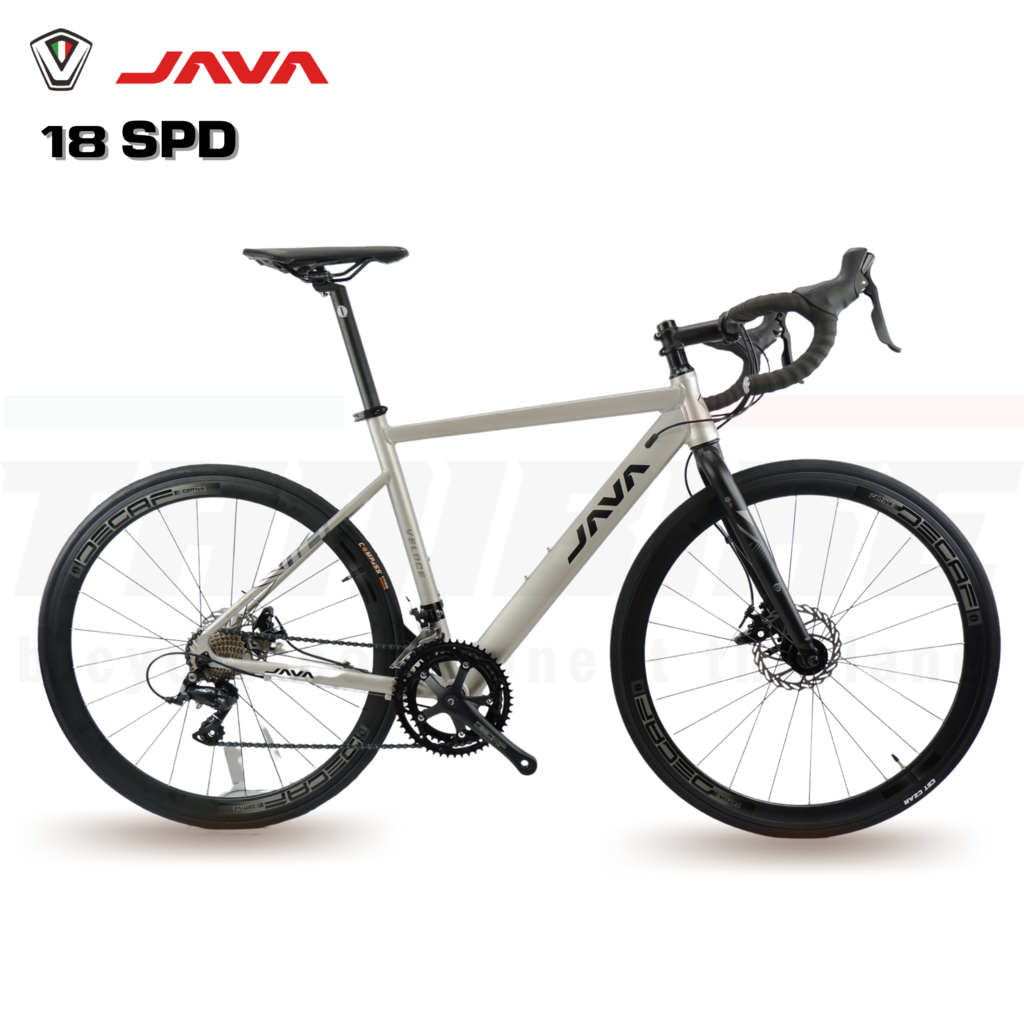 จักรยานเสือหมอบอลูมิเนียมดิสก์เบรค JAVA VELOCE 3D 18 สปีด | Lazada.co.th