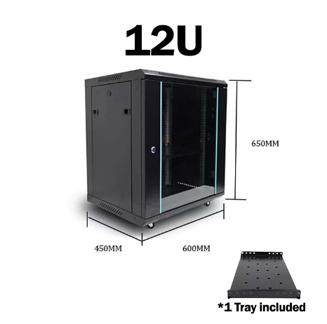 Glass door network router enclosure / Wall Hanging Network Cabinet ...