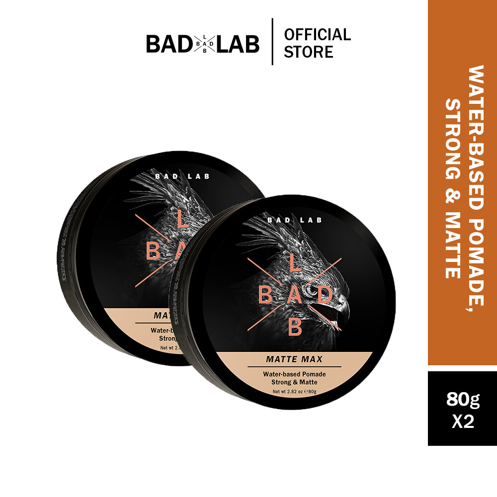 Bad Lab Water-Based Pomade, Strong & Matte (80g) | Lazada