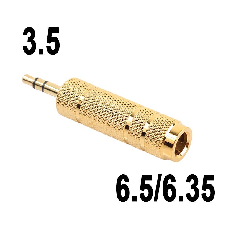 6.5mm / 6.35mm to 3.5mm Jack Audio Adapter Headphone Converter Connector Plug for Aux Stereo ...
