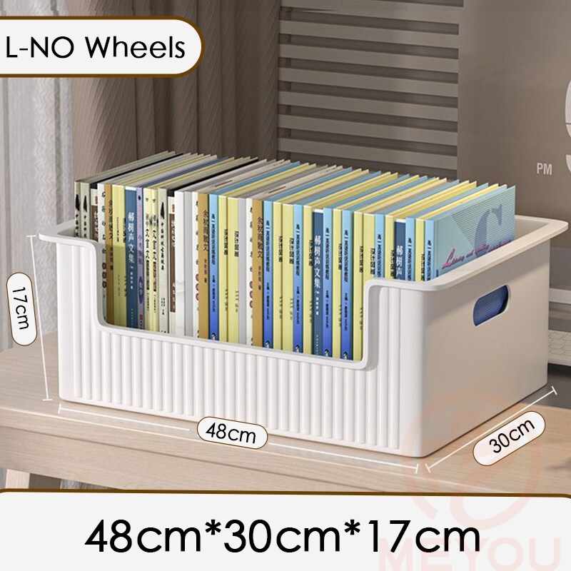 Multi-Layer Storage Rack With Wheels Movable Book Shelf Rack Household ...