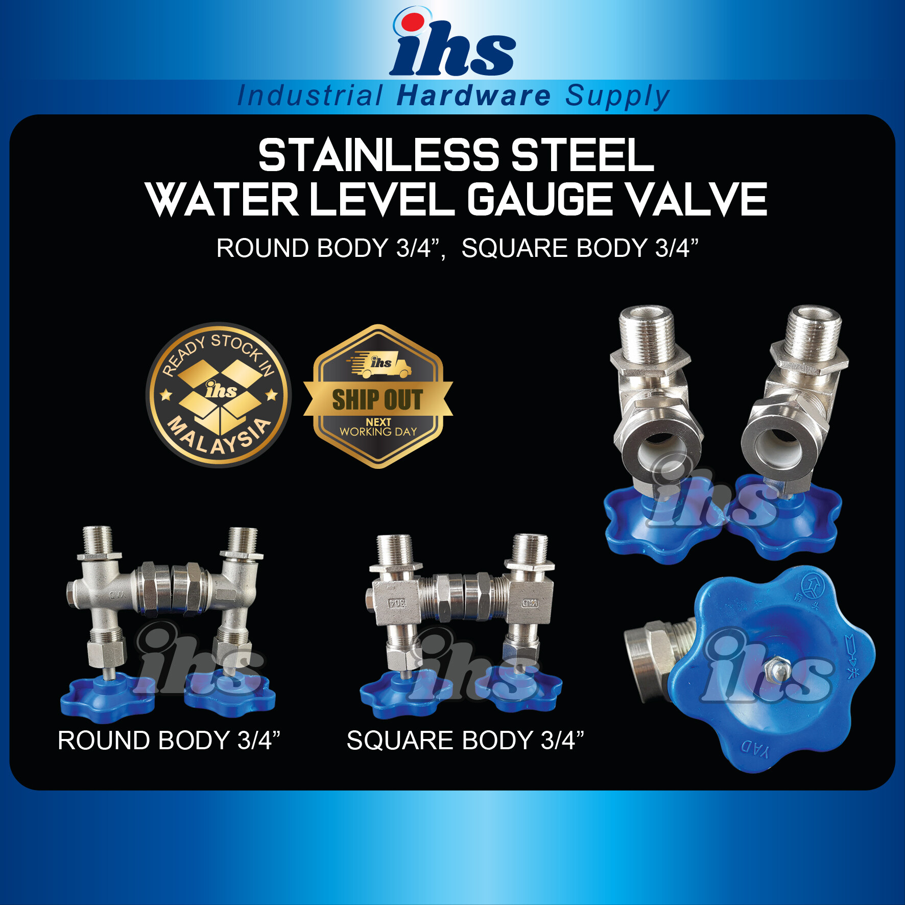 Stainless Steel Water Level Gauge Valve | Lazada