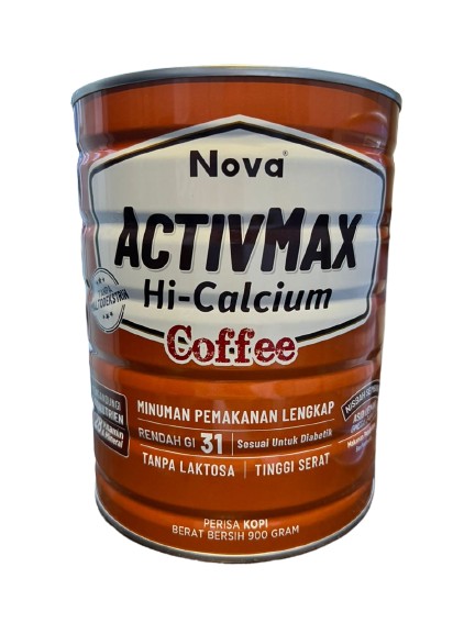NOVA ACTIVMAX HI-CALCIUM 900GM / COFFEE / VANILLA | Lazada