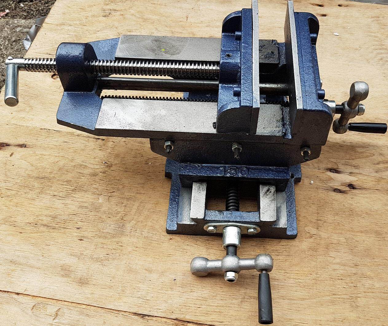 5" inch cross vice bench drill drilling mill and milling tool press ...