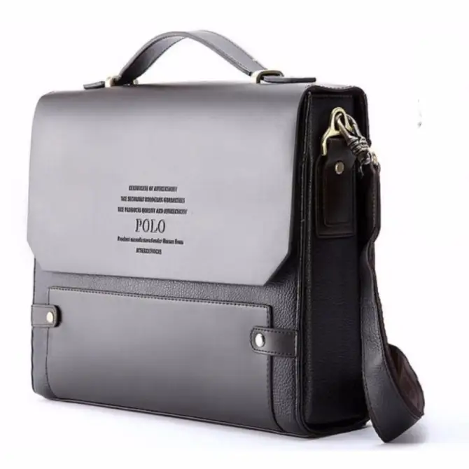 EverSky Videng POLO กระเป๋าหนังแท้ผู้ชาย,กระเป๋าธุรกิจสะพายไหล่กระเป๋า ...