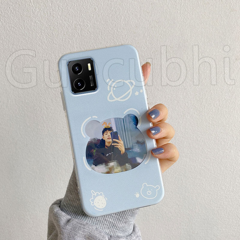 ปลอก OPPO Vivo Y01 Y15A Y15S 2021 Creative หมีสามารถใส่รูปภาพรูปแบบยาง ...