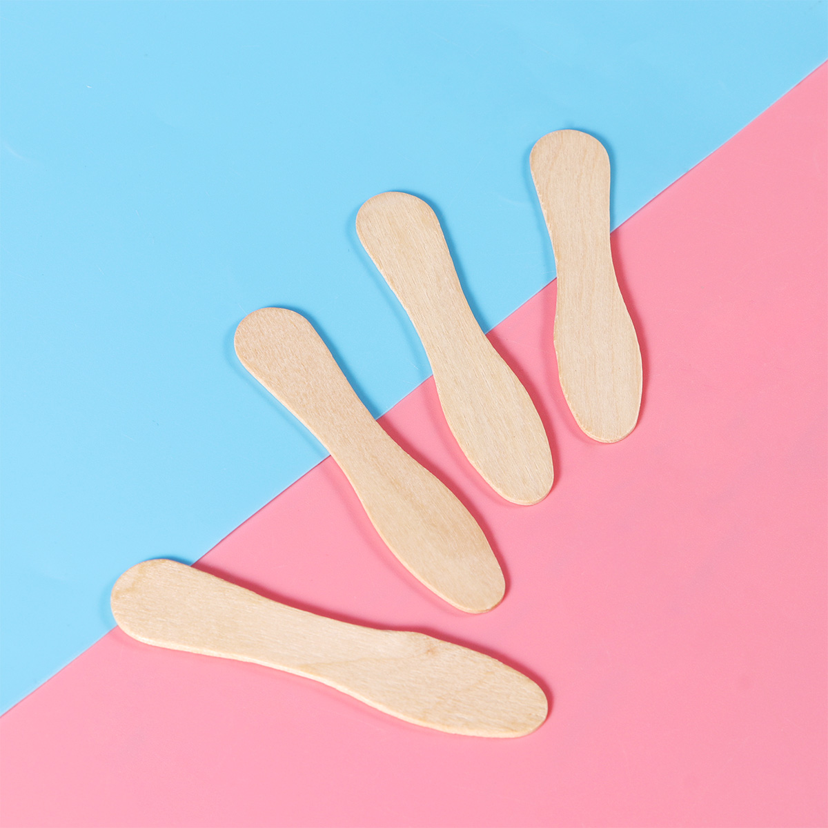 Spoons Wooden Ice Cream Spoon Mini Tasting Dessert Stick Wood Taster ...