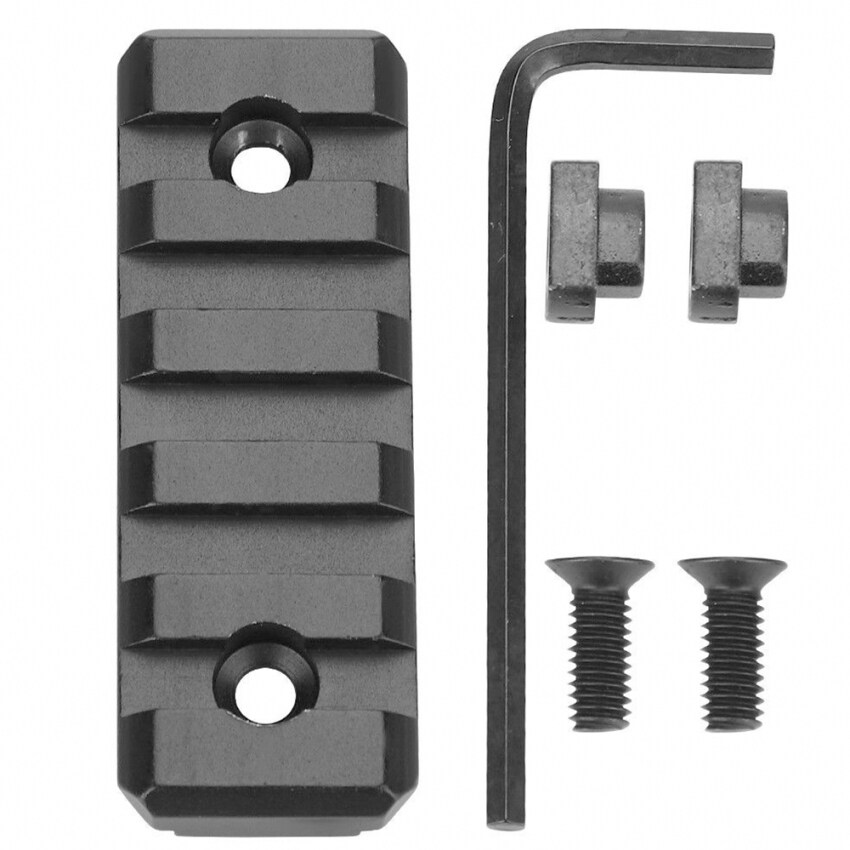 Picatinny Rail Mount M-Lok/Keymod SLR Handguard Rail Section 8-Slot Set ...