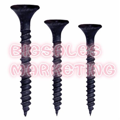 1 BOX Black Dry Wall Screw / Skru Hitam | Lazada