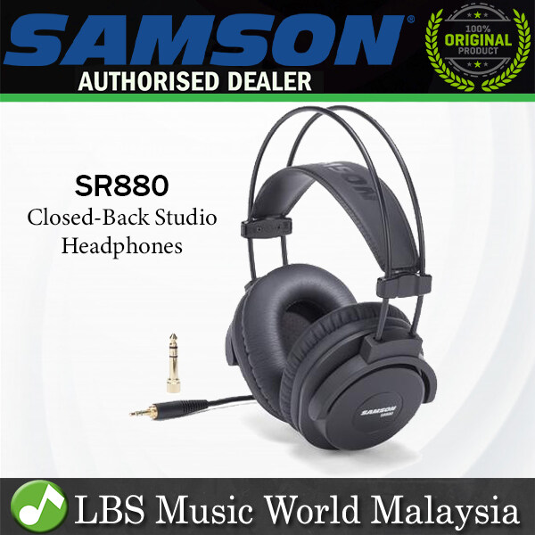 Samson SR880 Single Closed-Back Studio Reference Headphones (SR 880 ...