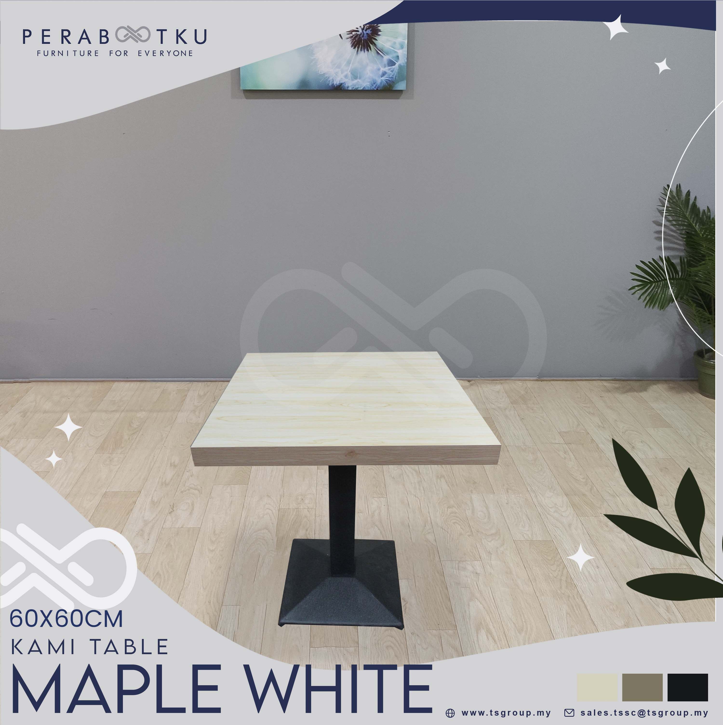 PERABOOTKU Kami Dinning Table : 60x60cm | Lazada
