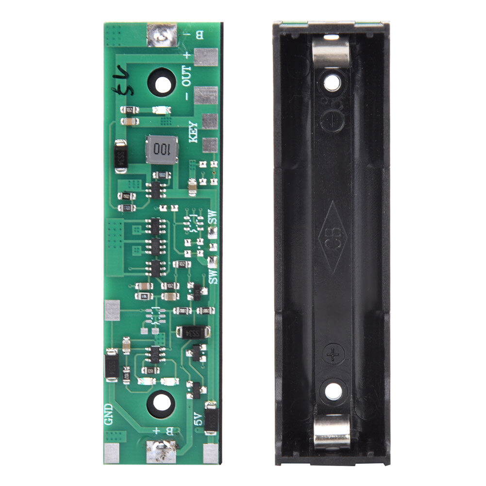 5V UPS 18650 Lithium Battery Boost Step Up Charging Module with ...