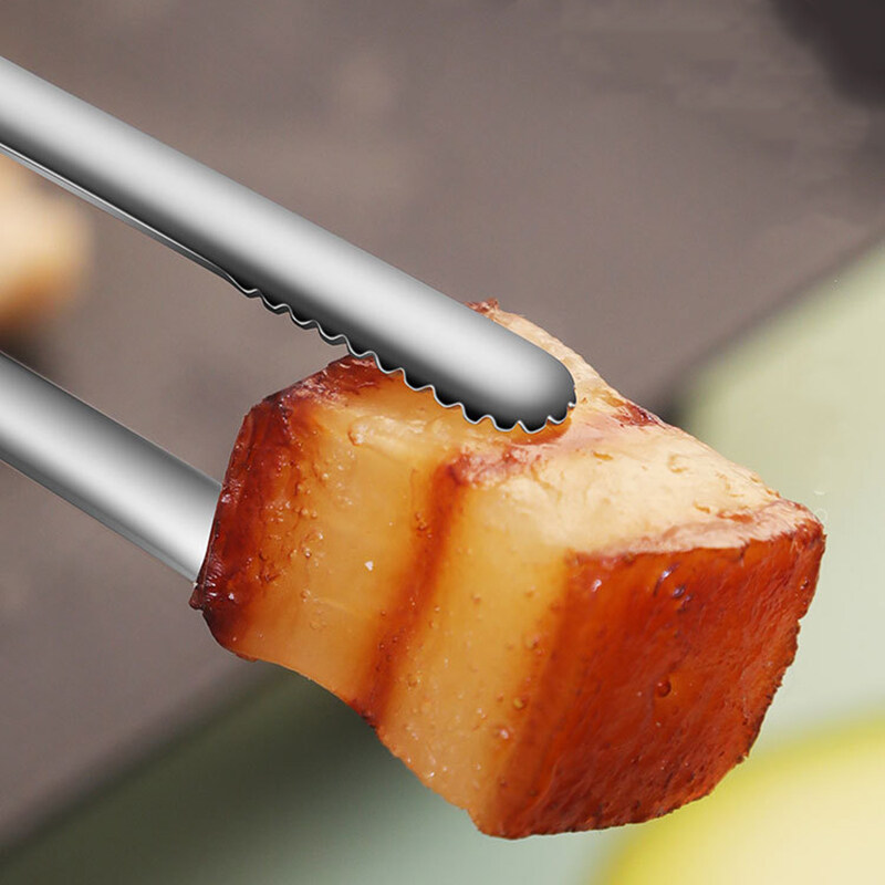 YOHOLOO 1PC Korean Food Barbecue Clamp 304 Stainless Steel Serrated ...