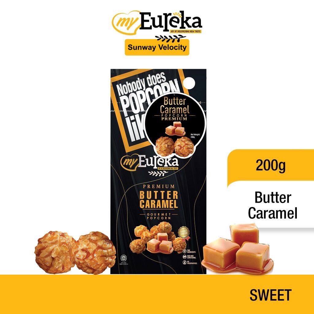 Eureka Butter Caramel Popcorn Aluminium Pack 200g | Lazada