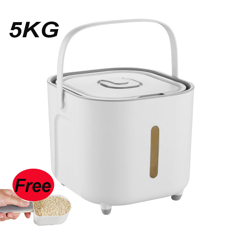 5KG/10KG Bekas Beras Kitchen Rice Storage Box Moisture-Proof Insect ...